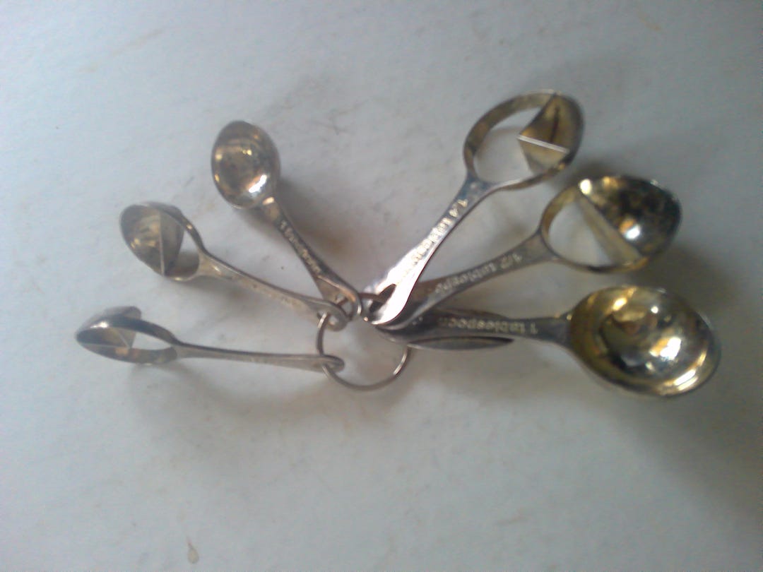 Tablespoon and Teaspoon Measures - 6 Piece Set - Quarter/half/full ...