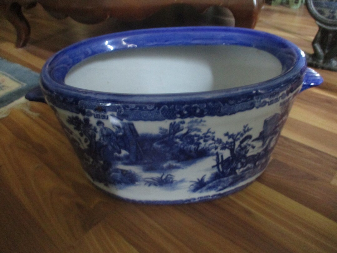 Victoria Ware Ironstone Footbath or Jardinaire Garden Planter- Very ...