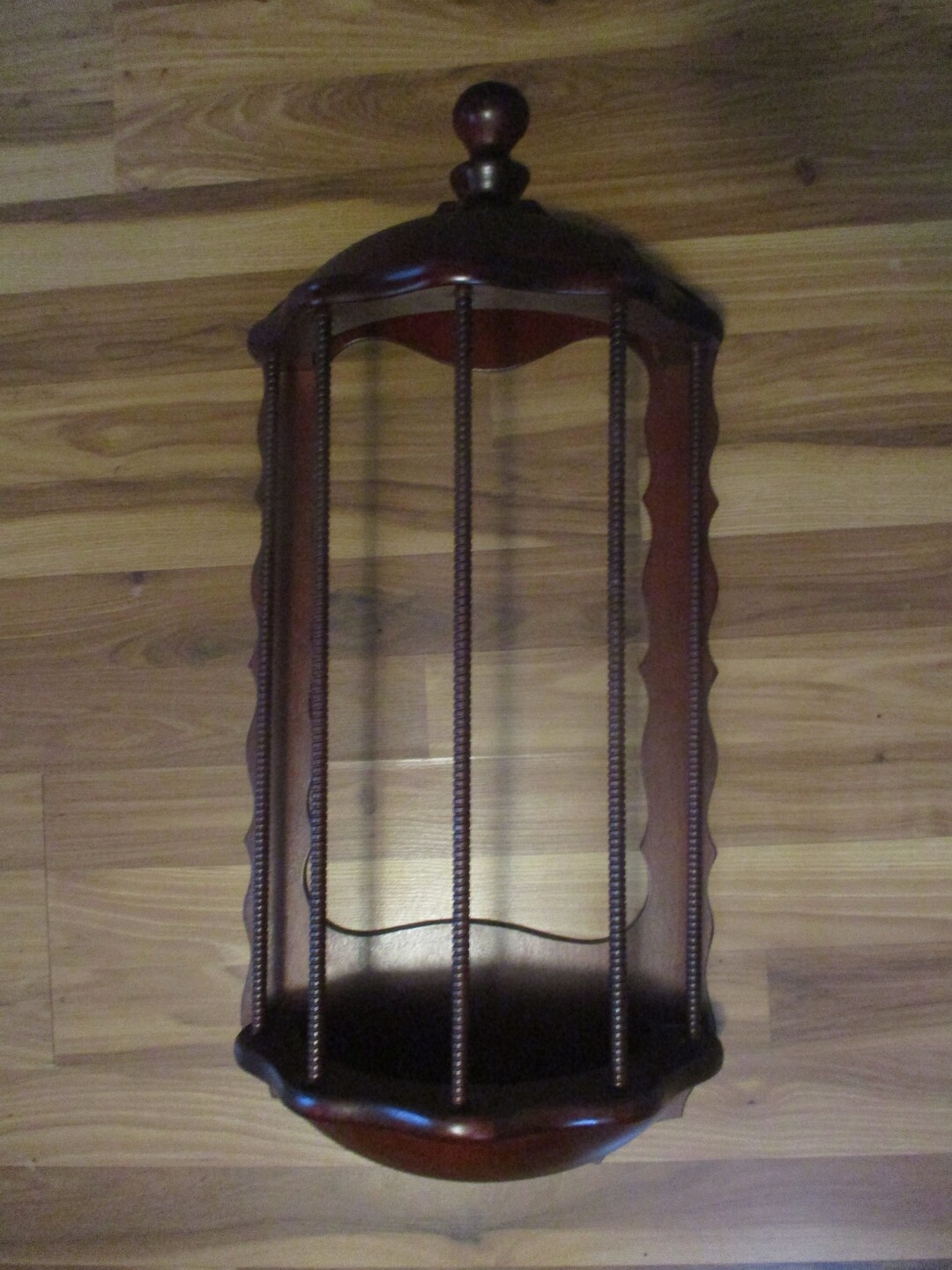 Portico Style Wall Pocket - Turned Wood Form 28.75" X 12.25" X 6" Deep ...