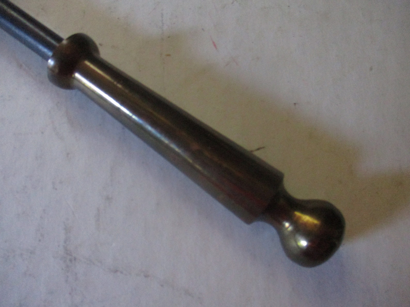 Brass Flue Pull Hook - Classical Ball and Column Handle 9" Long 2.25 ...