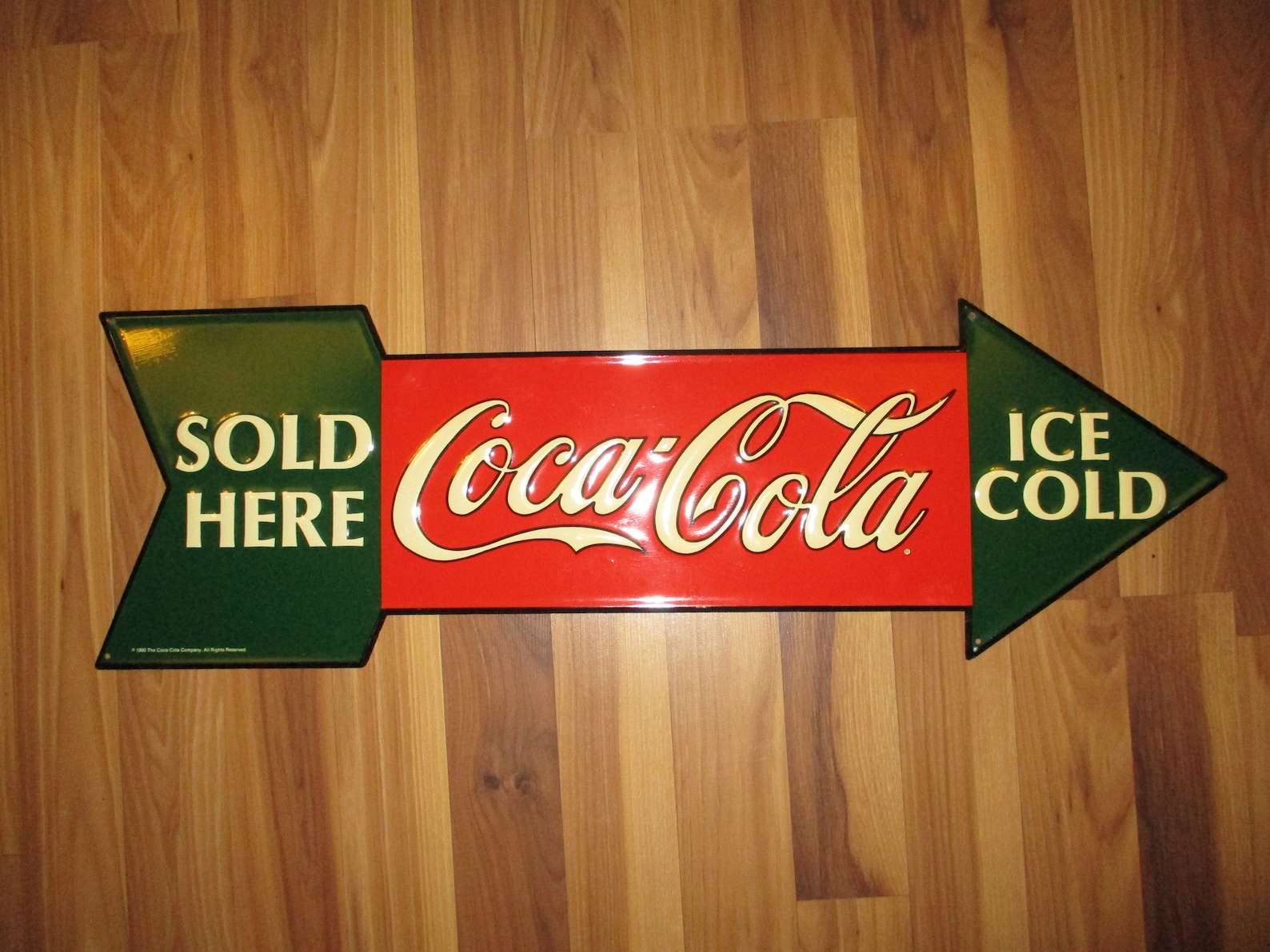 Coca-cola Advertising Arrow Large Metal Sign - Classic Coke Advertising ...