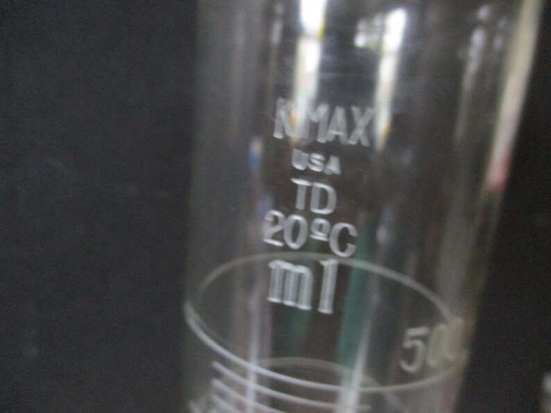 Kimax 500 ML Graduated Cylinder - Lab Glass Tube 14.5" High - Great ...