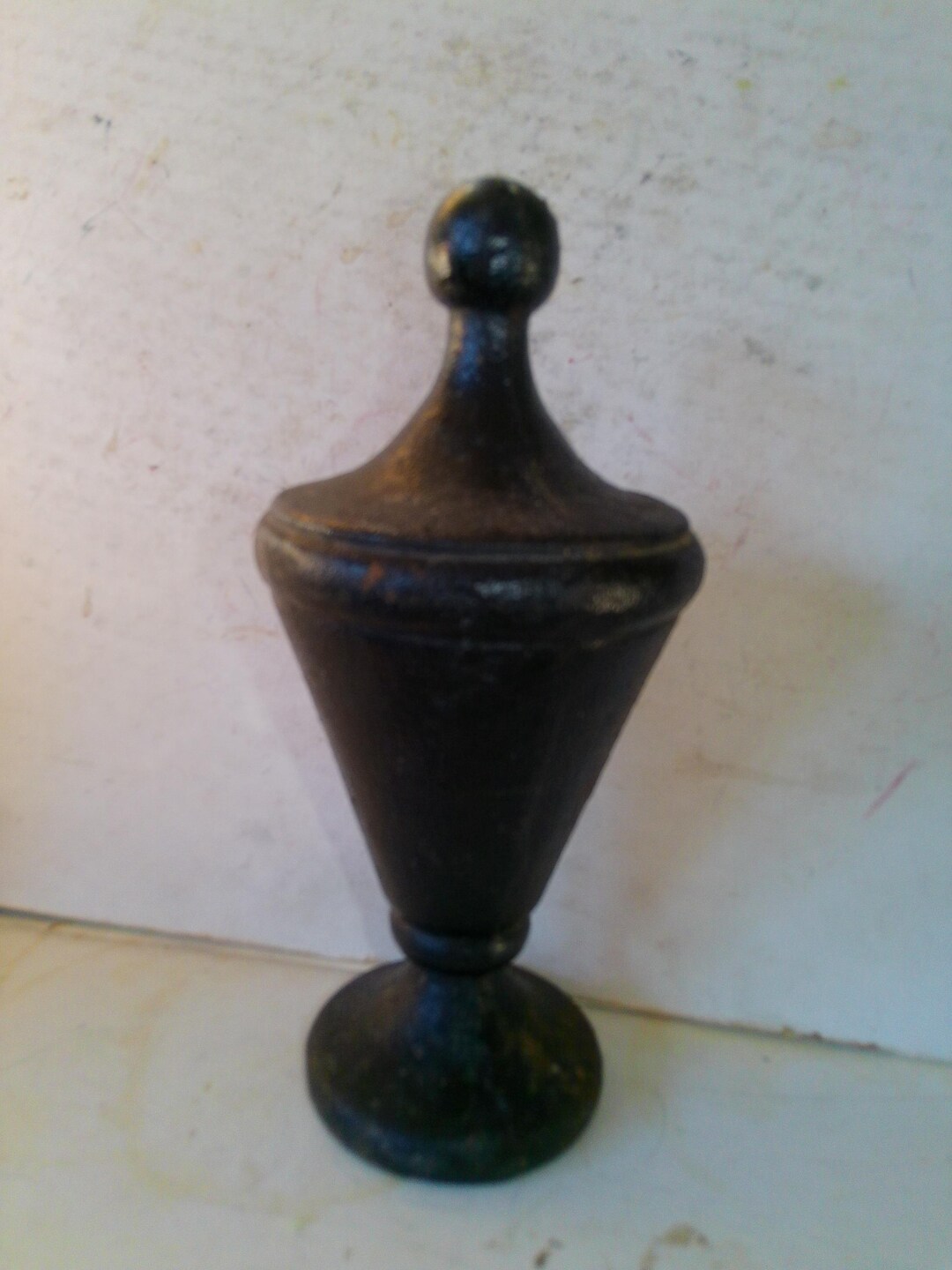 Antique Architectural Cast Iron Finial - 8" Tall 8LB Classical Form ...