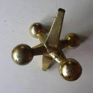 Giant Jack Figurine Cast Iron Form 6.5 Across Gold Finish With Light ...