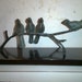 Bronze Tree Branch and 4 Birds Natural Decor - Cast Bronze on Wood Base ...