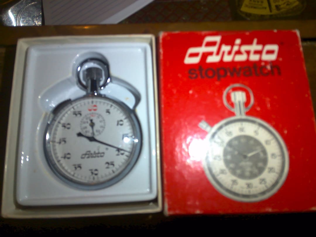 Aristo Analog Stopwatch - Swiss Made - 1/5th Second -two Dial Form W 30 ...