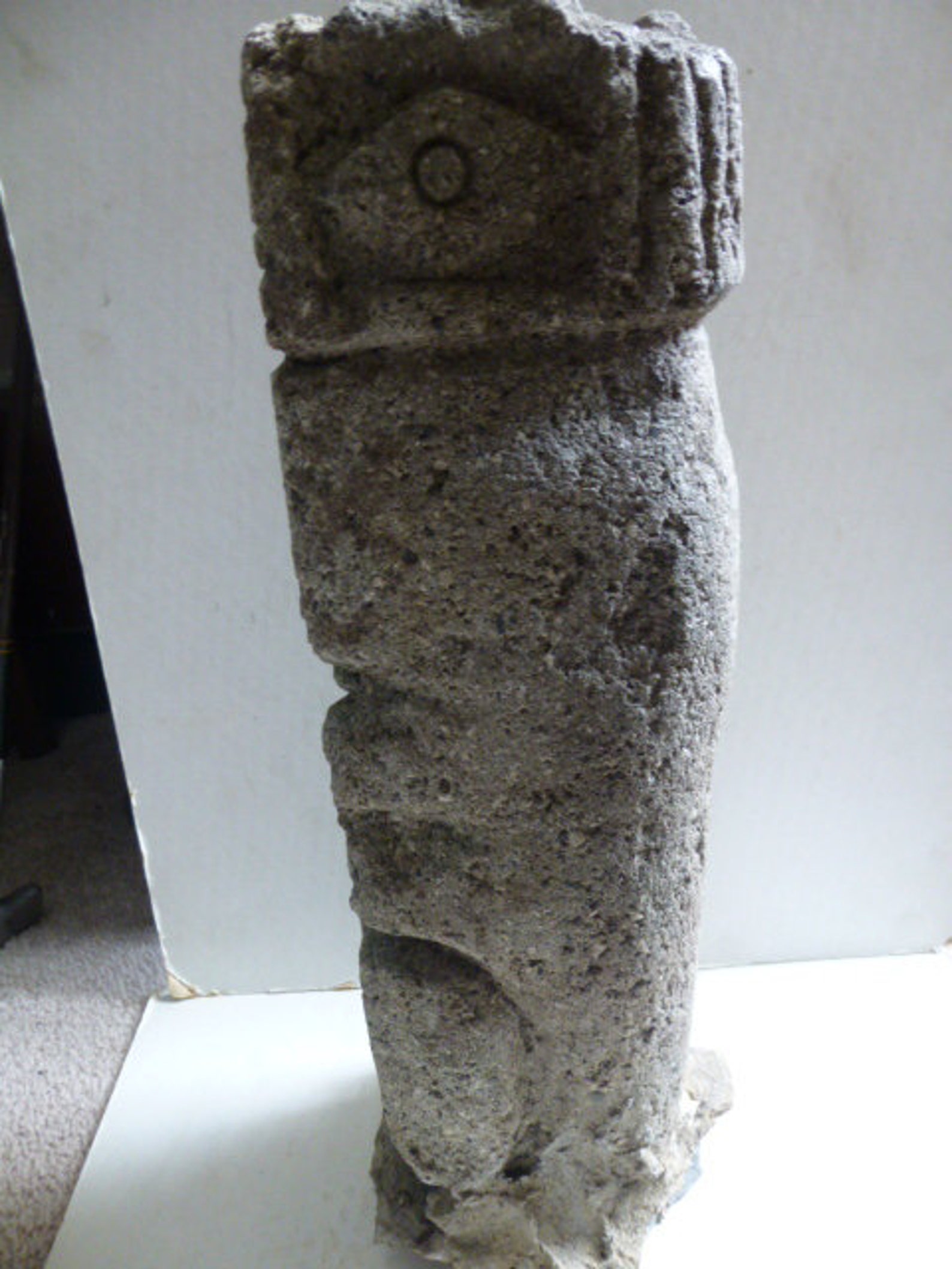 Awesome pre-Columbian stone column basalt crown wearing | Etsy