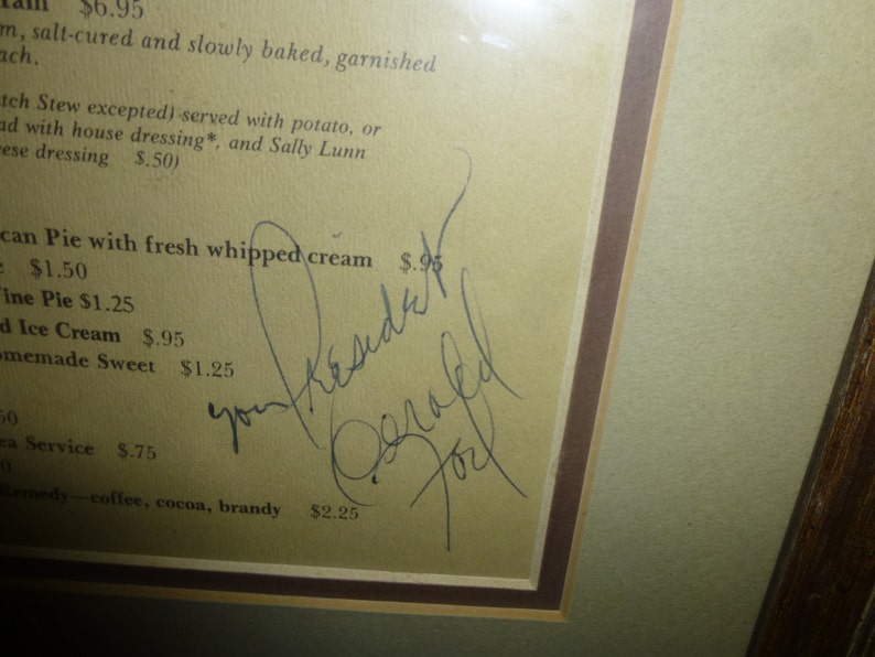 President Gerald Ford Autograph From Sept 1976 on | Etsy