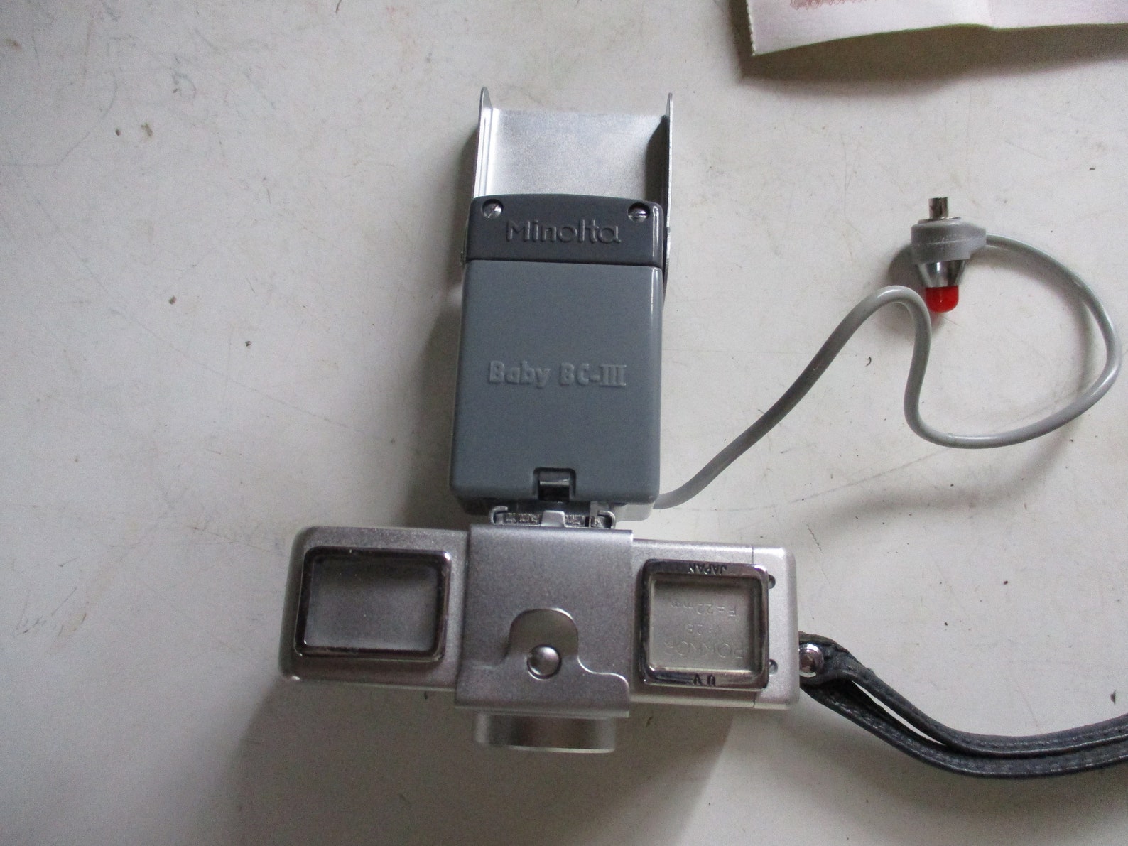 Minolta 16 Spy Camera - Fun Functional Form With Baby BC3 Flash Unit ...