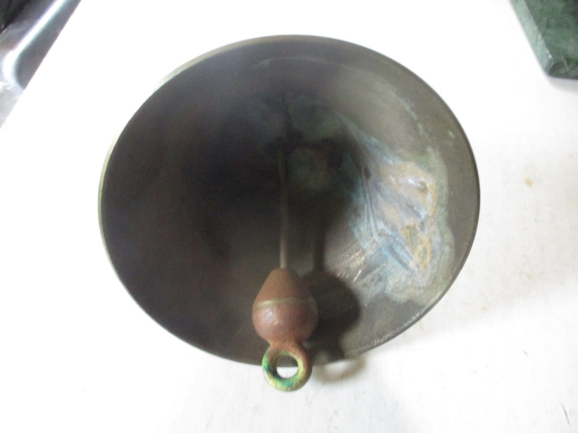 Brass Bell - Easy to Hang Form Made in Sweden - Cast Brass Form 5" Diam ...