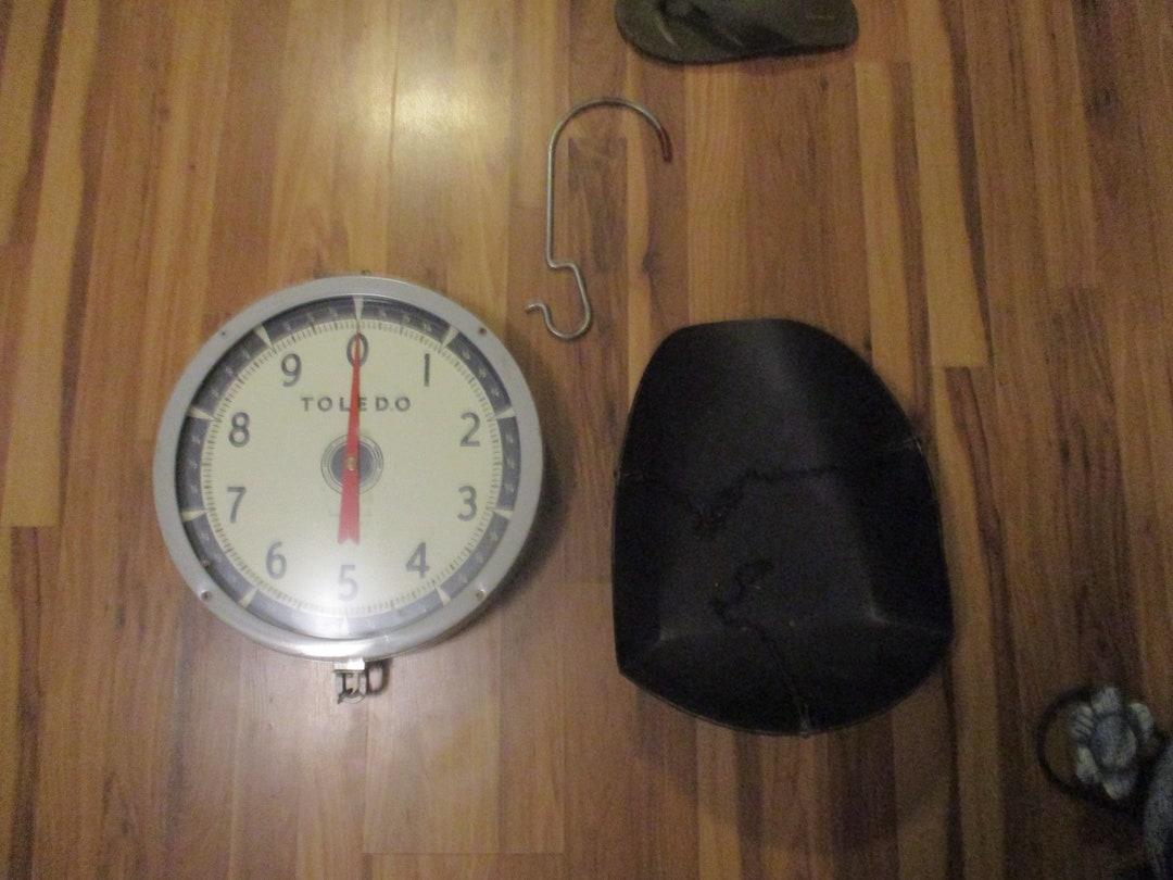 Toledo Scale Co. - 1950s Hanging Produce Scale W Hanger and Basket - 30 ...