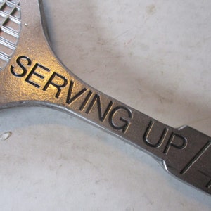 Serving up Tennis Racket Shaped Cast Aluminum Trivet and Serving Tray ...