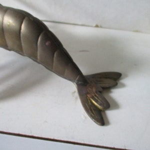 Brass Lobster - 12" Long 6" Wide Life-sized Form With Narrow Claws and ...