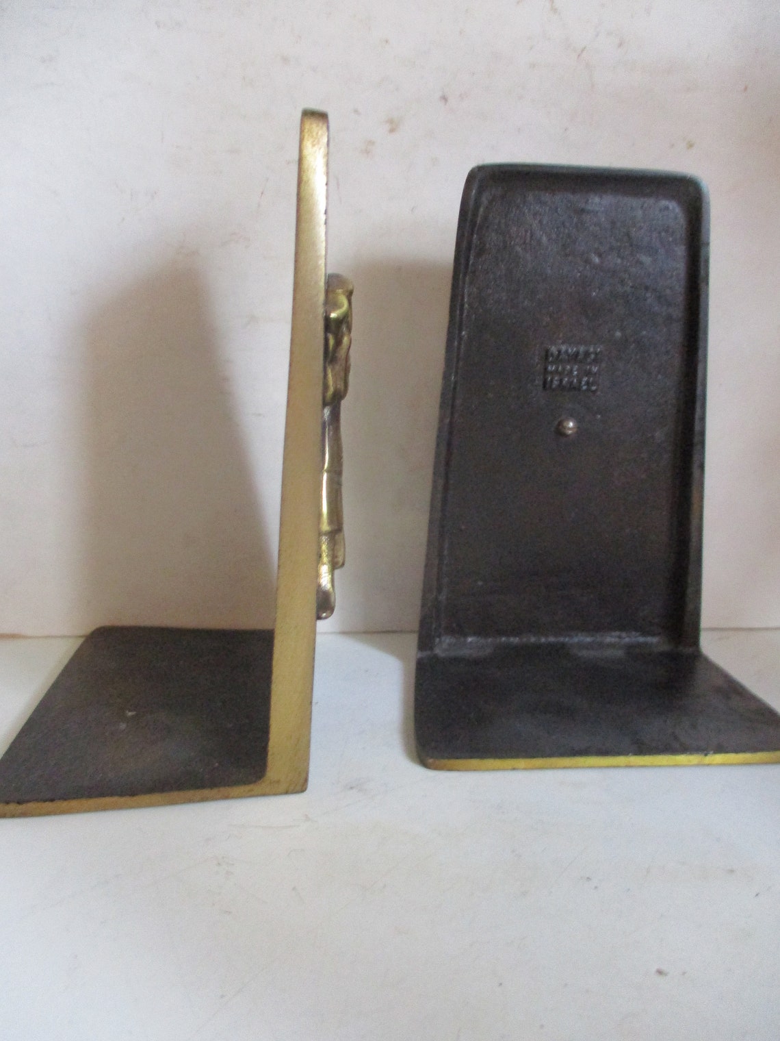 Bronze Bookends Dayagi of Israel Bronze and Brass Forms - Etsy