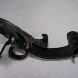 Antique Wrought Iron Railing Brackets Set of 4 10 X 5.5x 1.5 Across ...