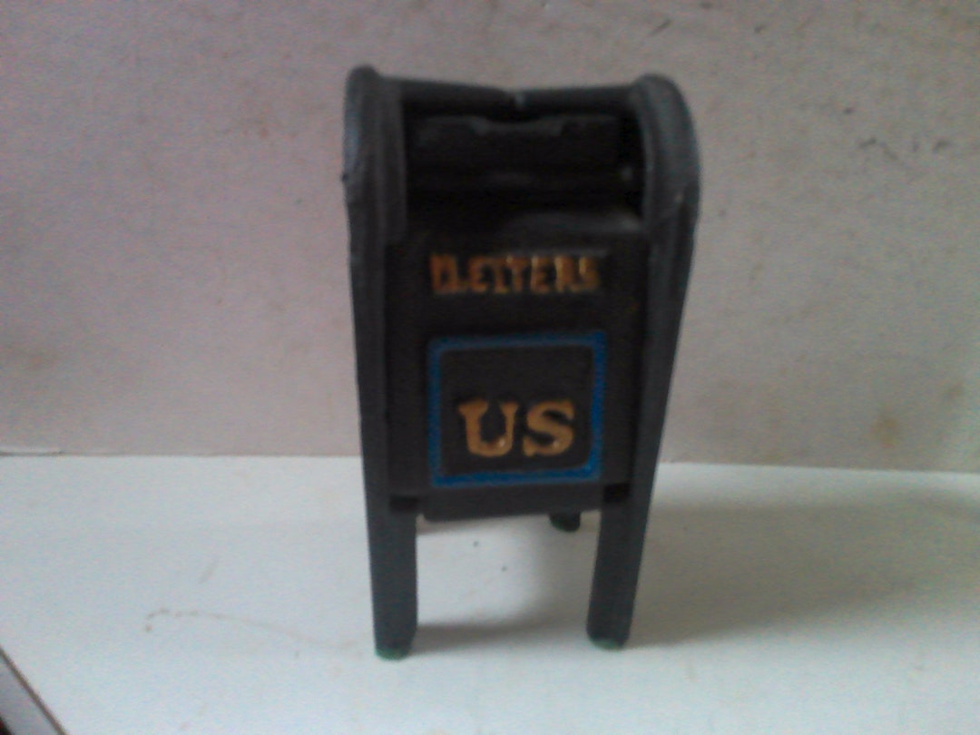 Cast Iron Post Office Mailbox Bank Toy - Fun and Rare Form - Great ...