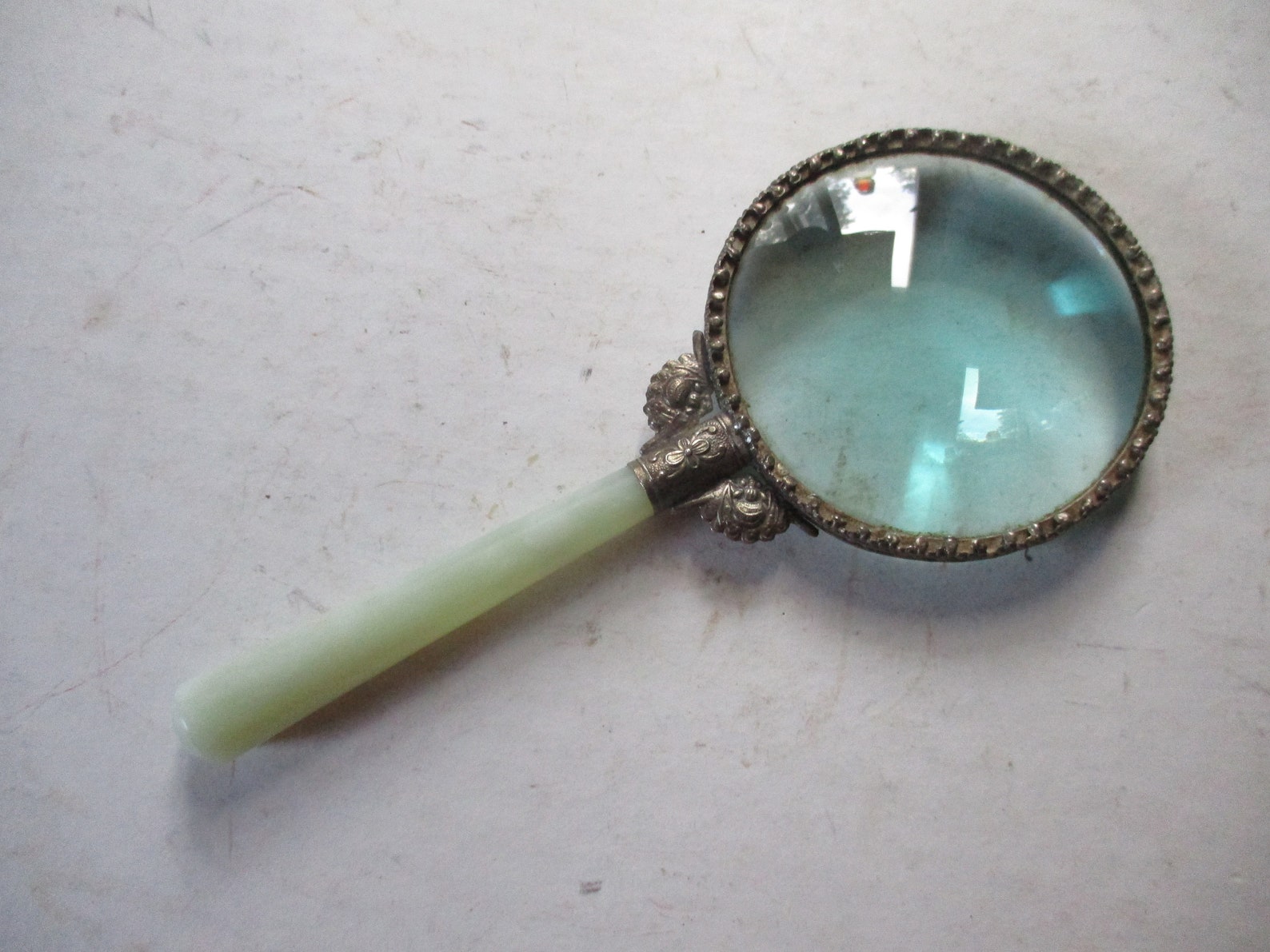 Jade Handle Magnifying or Reading Glass 7.5 Long Form - Etsy