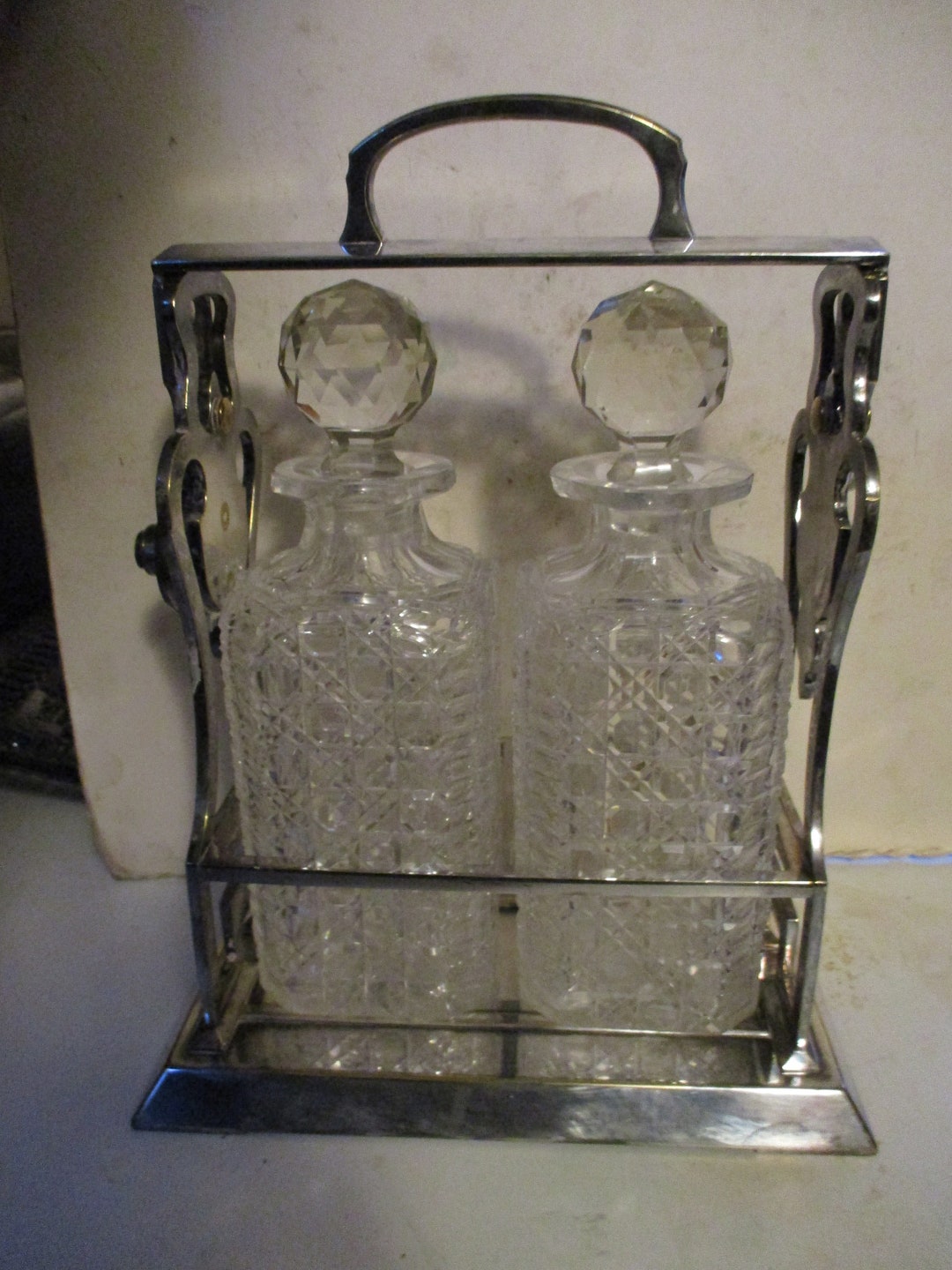 Betjemanns Patent Tantalus - Very Rare Silverplate Art Deco Form With 2 ...