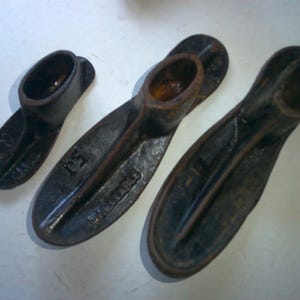 Cobbler or Shoemaker Anvil Set 13 Mount W 3 Cast Iron Anvil Shoe Forms ...