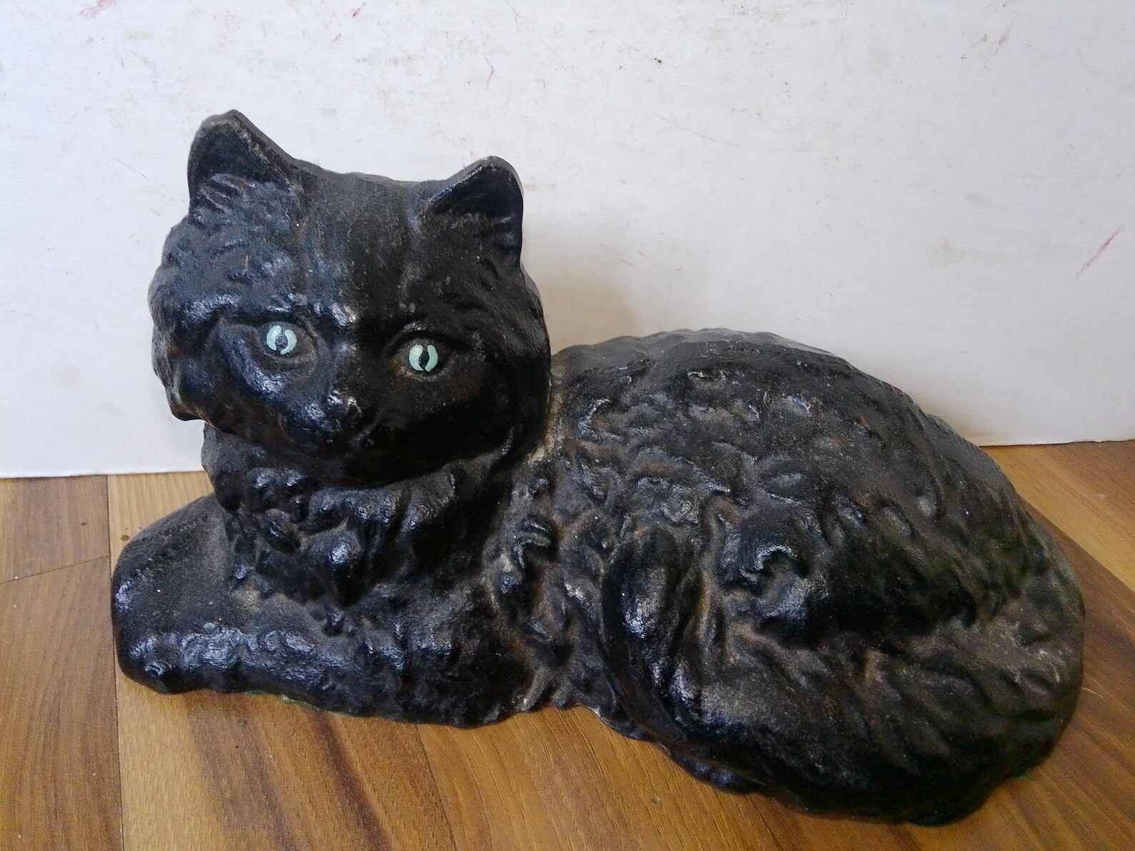 Cast Iron Cat - 10.75" X 5" X 5.5" Unusual Vintage Hollow Form Cat in ...