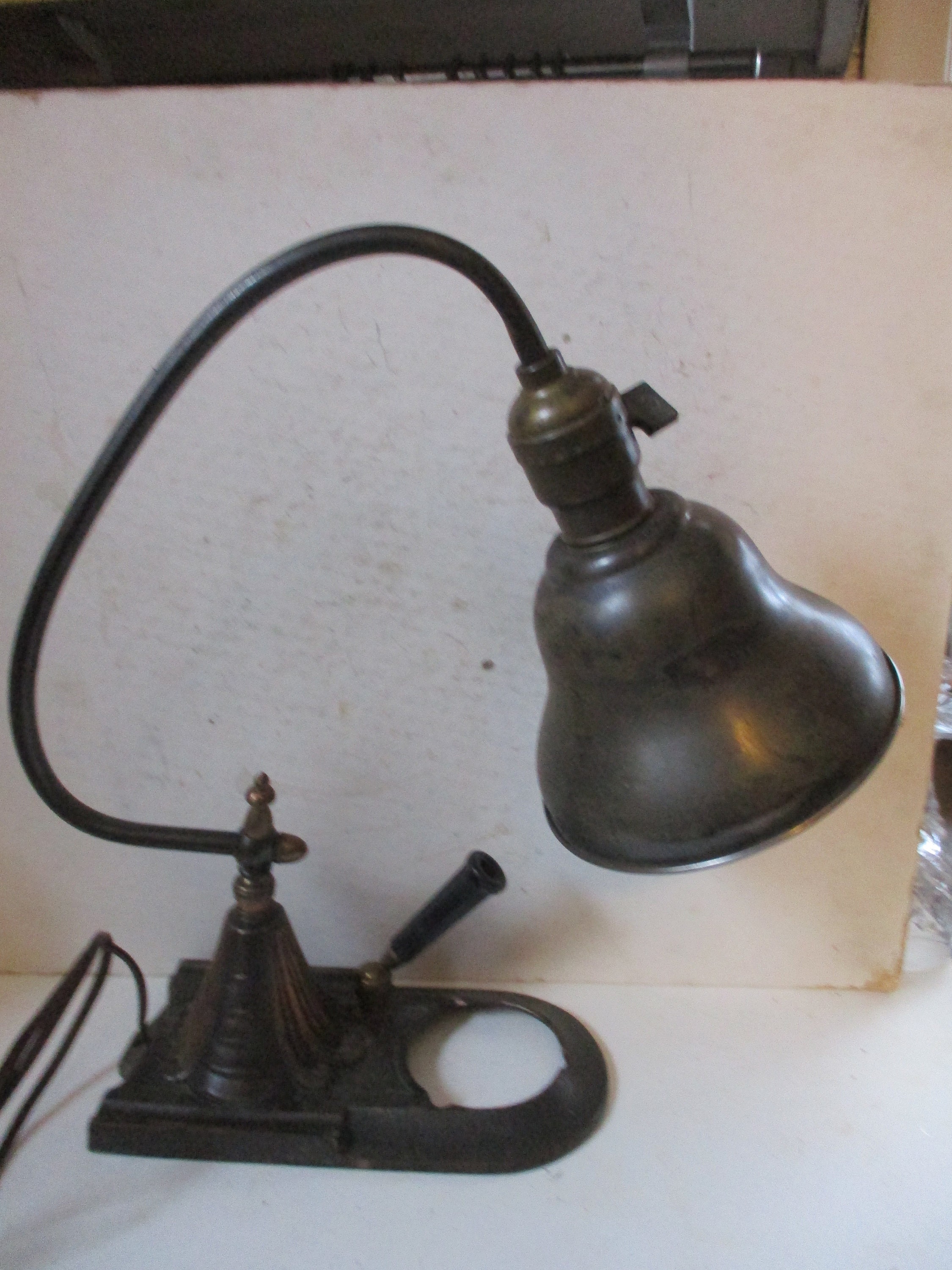 Accountants Lamp - Antique Desktop Adjustable Spot Style Lamp With Pen ...