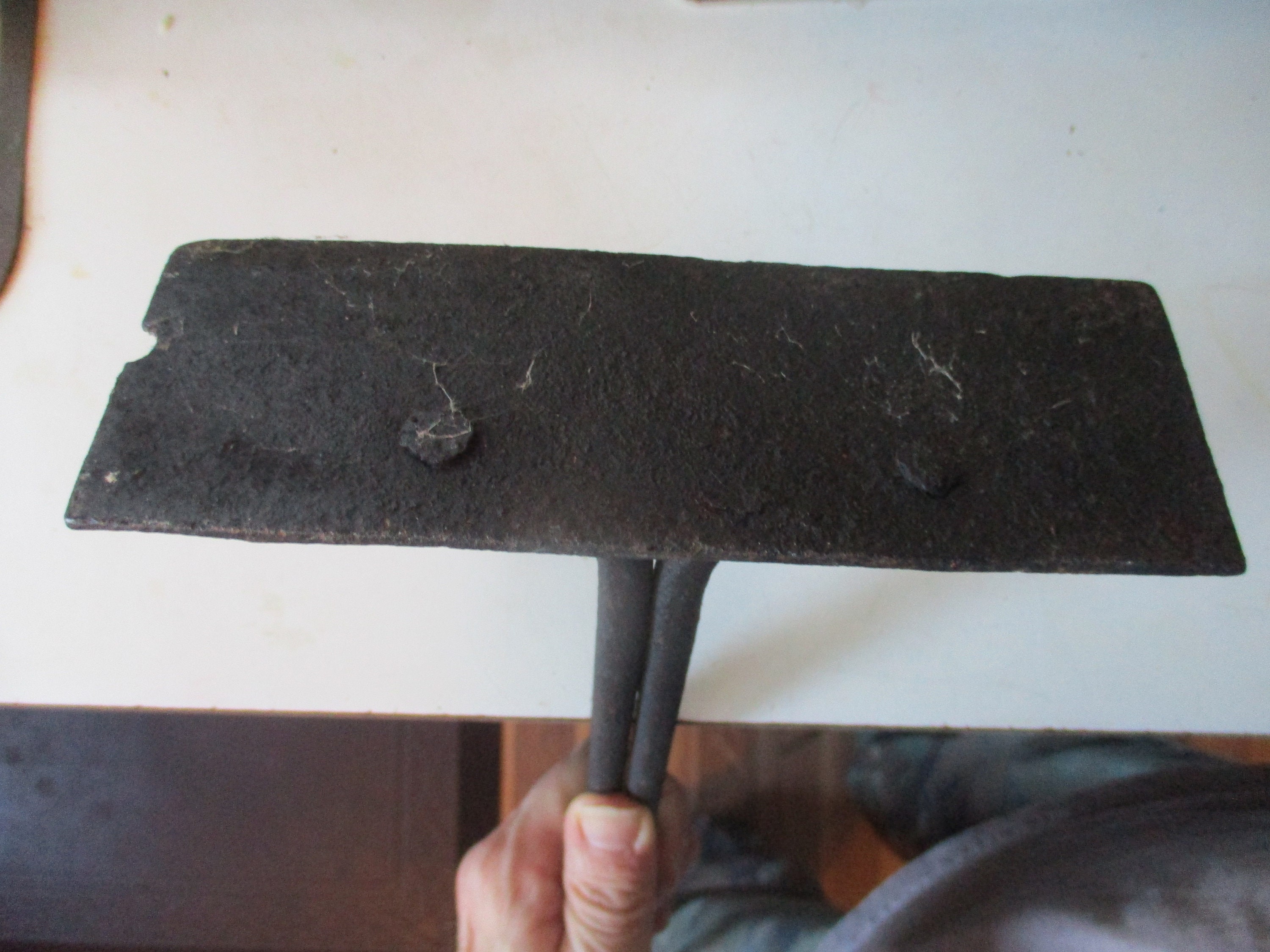 Wrought Iron Fireplace and Furnace Rake Hand Wrought Hanging | Etsy