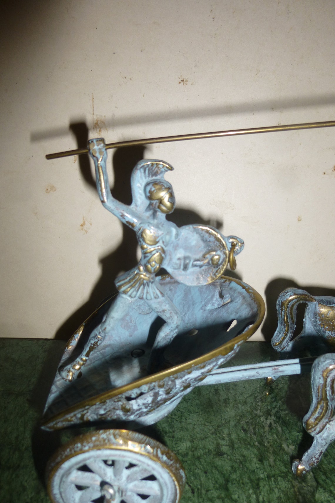 Bronze Chariot Fun and Unusual Vintage Rolling Greek Style | Etsy