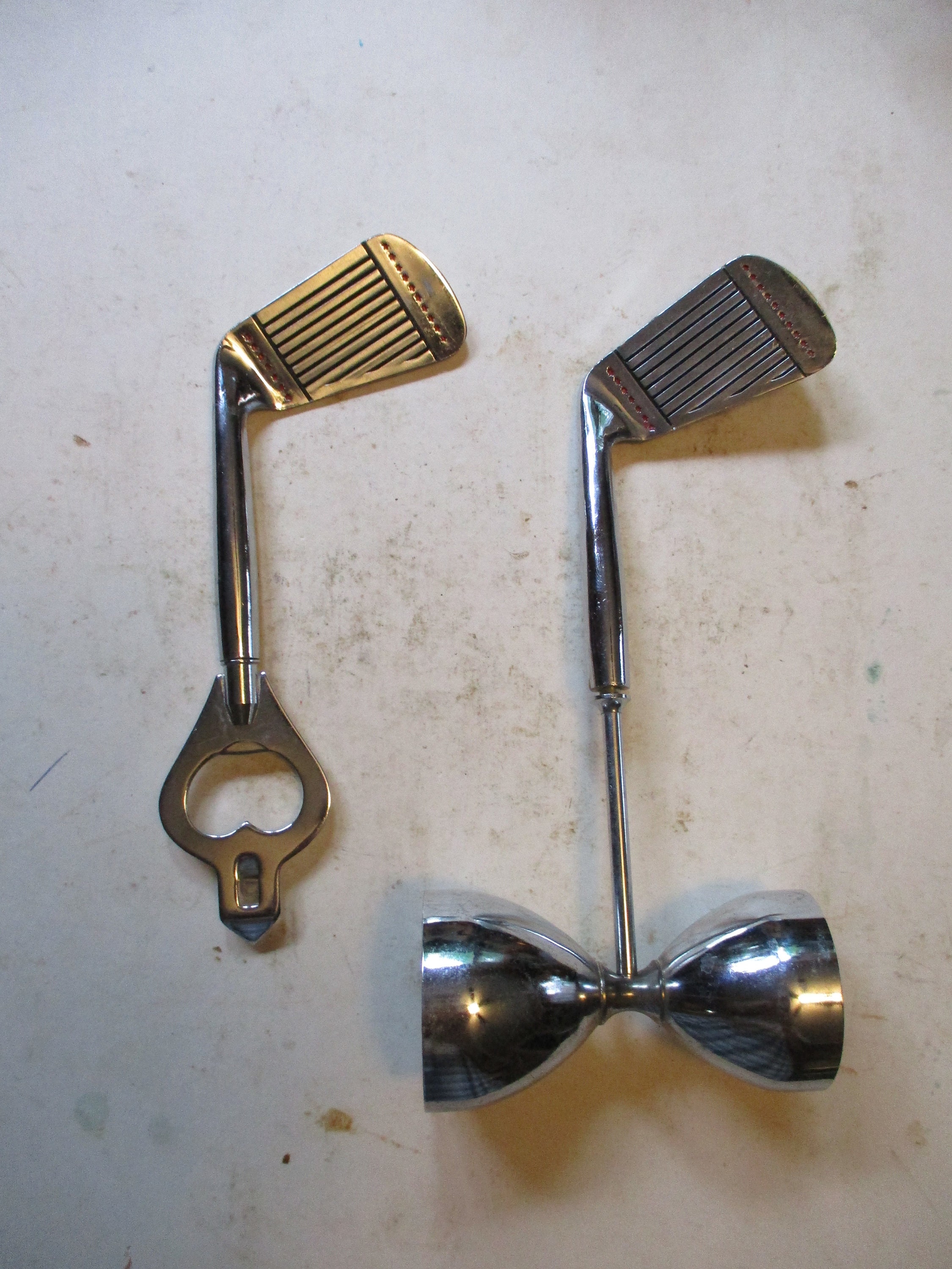 Galf Club Shaped Bar Tools for Golf Loving Cocktailer Jigger | Etsy