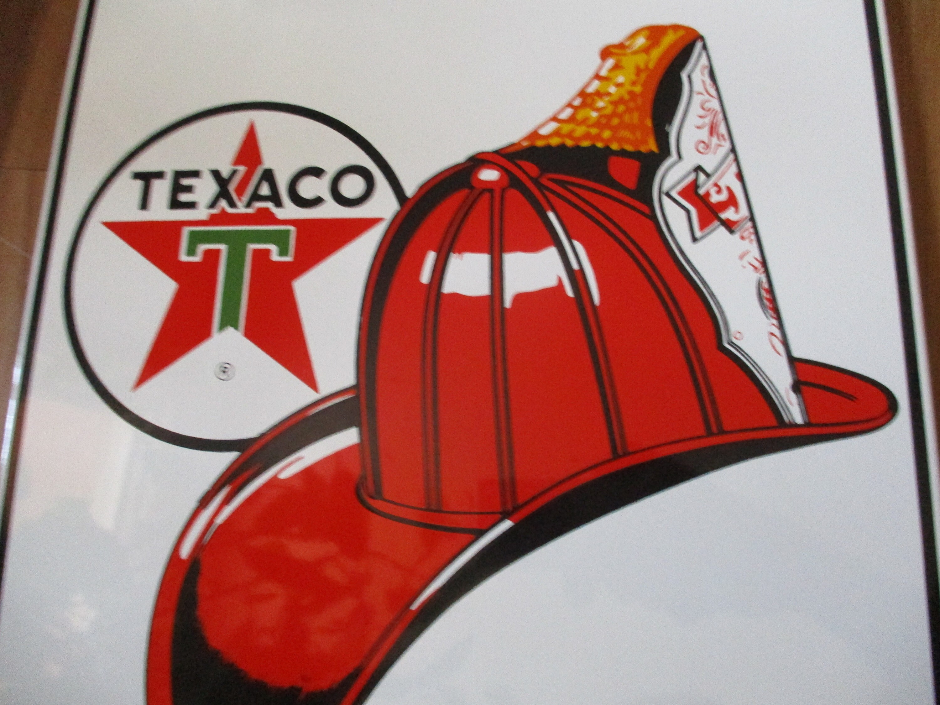 Texaco Fire Chief Gasoline Sign Large 1980s Ande Rooney - Etsy Canada