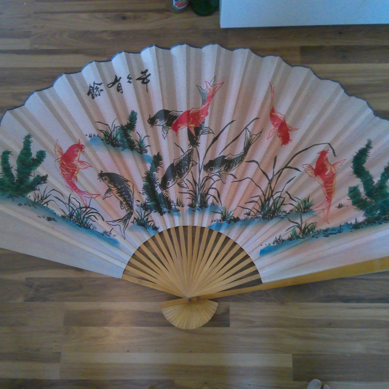 Large Japanese Fan - Etsy