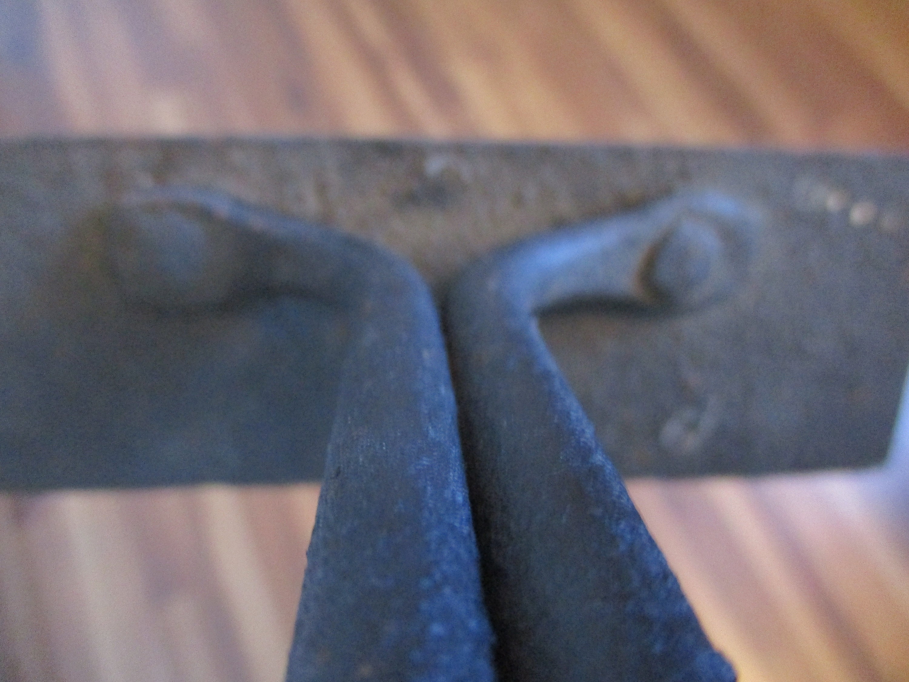 Wrought Iron Fireplace and Furnace Rake Hand Wrought Hanging - Etsy