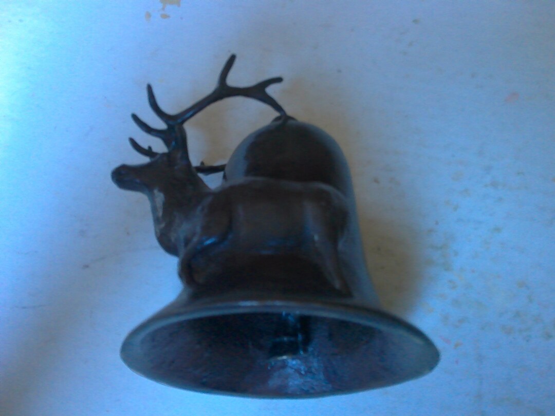 Carl Wagner Bronze Stag Bell W Internal Clapper in Shape of Leg ...