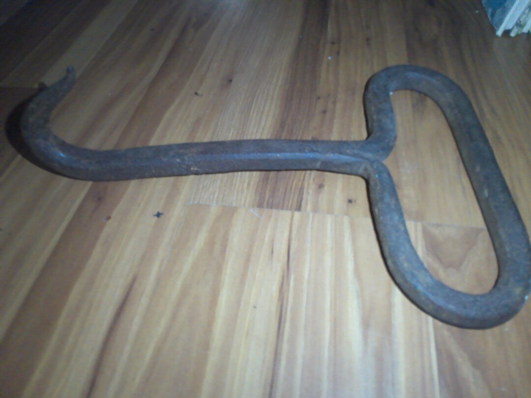 Hay Baling or Longshoreman Hook - Antique Wrought Iron Hook 3" Deep on ...