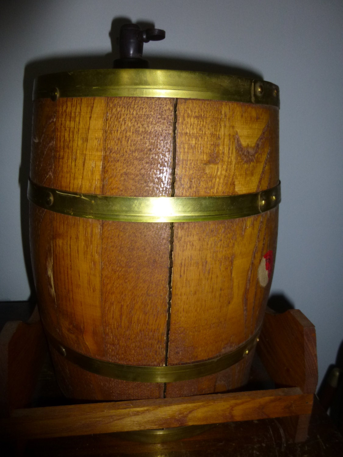 1961 Chianti Mazzoni Italian Wine Barrel Gallon Glass Bottle | Etsy