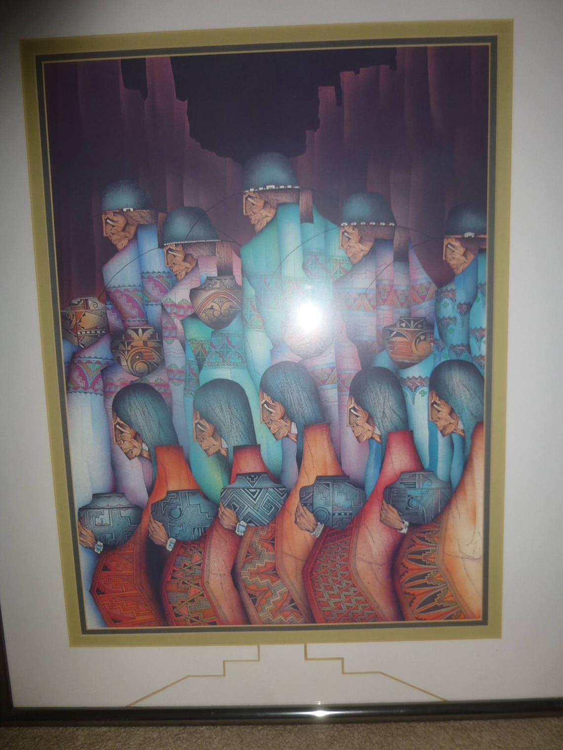 Gorgeous Amado Pena /native American Framed Art Print Native - Etsy