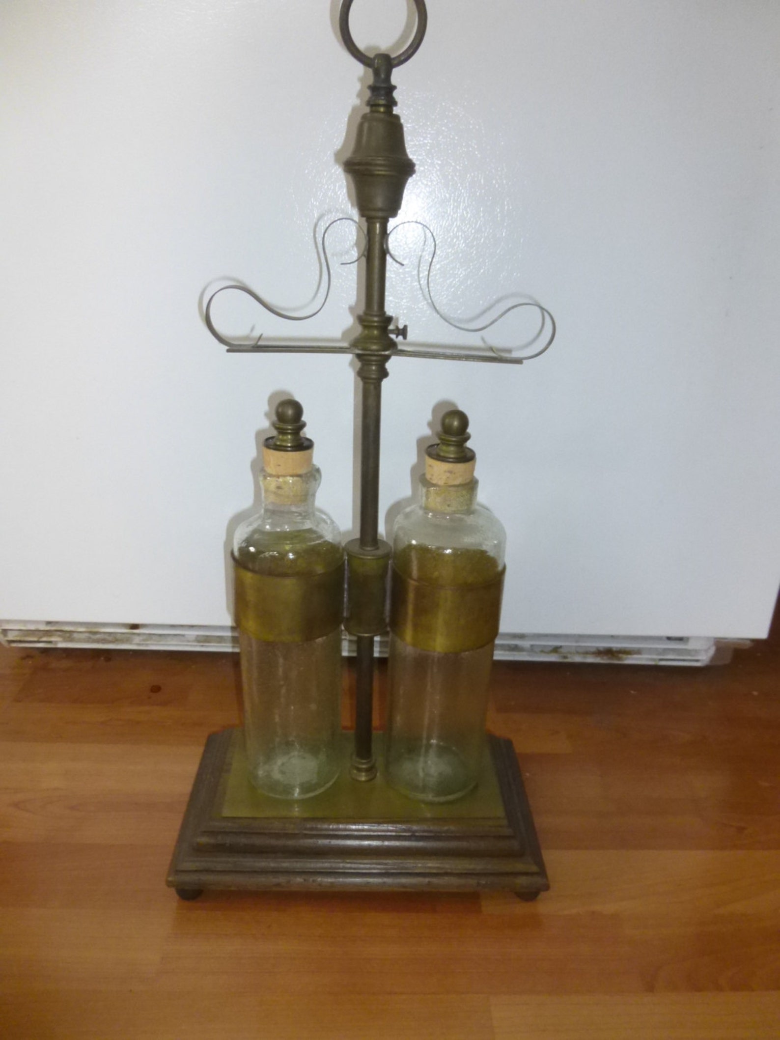 Rare and Unusual Mid Century Modern Steampunk Tantalus 2 | Etsy