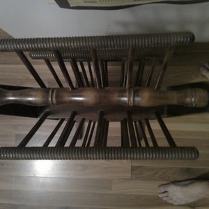 Antique Magazine Rack 4 Level Turned Wood Spindle Form 30 High X 12 X ...