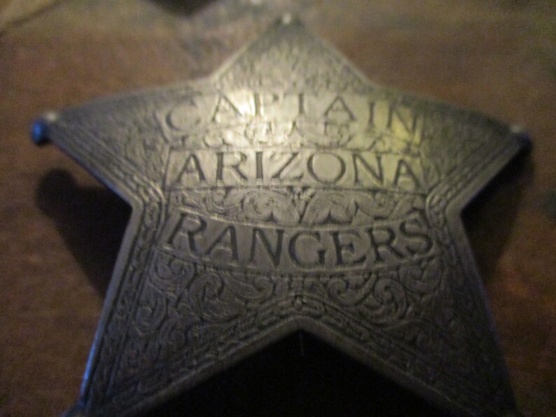 Arizona Rangers Captain Police Badge 2.75 Diameter - Etsy