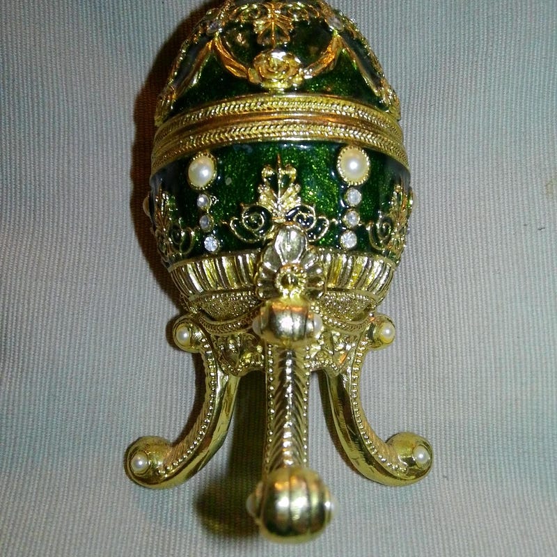 Enameled Egg Music Box - Etsy