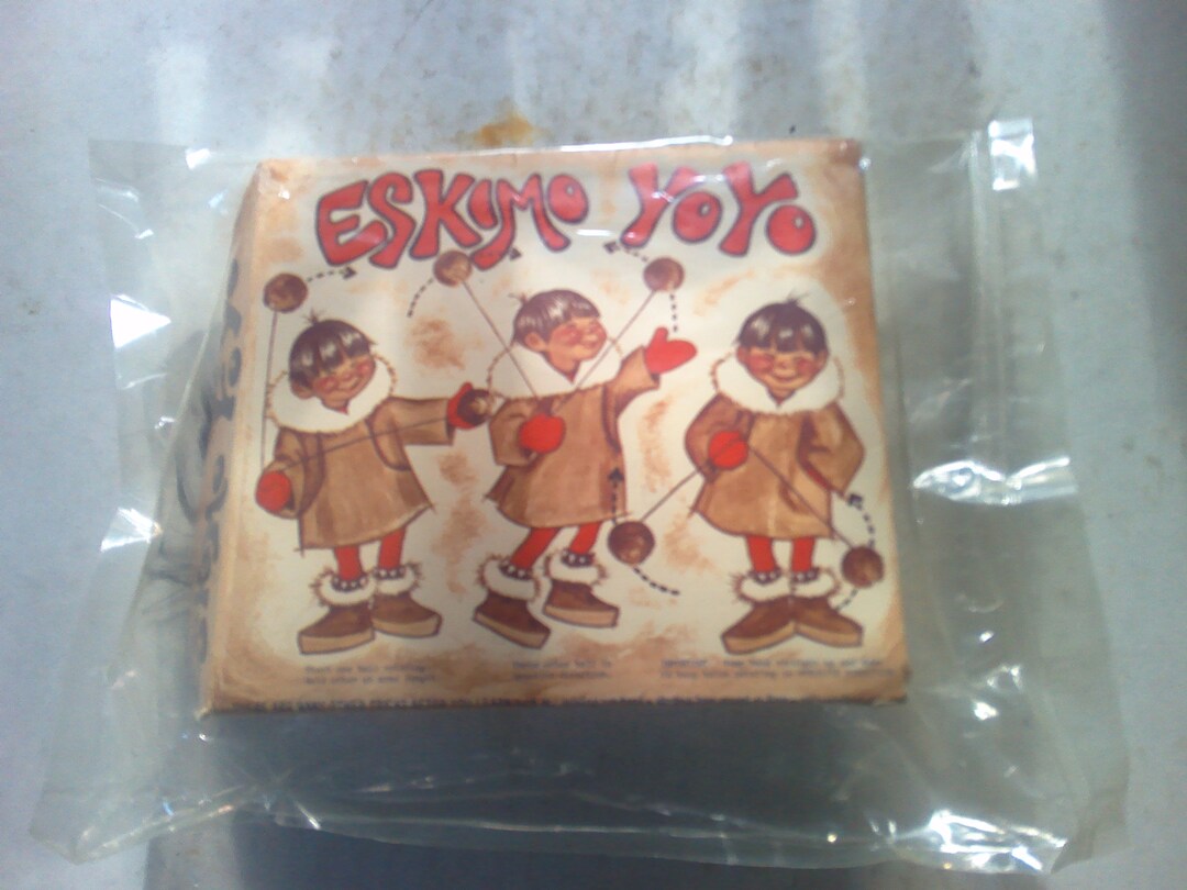 Eskimo Yo-yo - Tribal Toy Hand Made by Native Tribes - Vintage Wood and ...