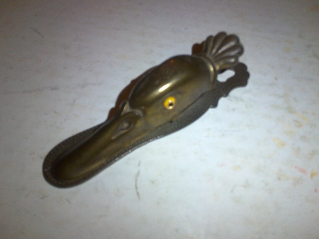 Brass Birds Head Paper Clip W Glass Eyes - Judd Model 5160 - 5" X 1.25 ...