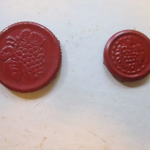 Antique French Wine Barrel Markers = Set of 4 1920s Tin Stamps With ...