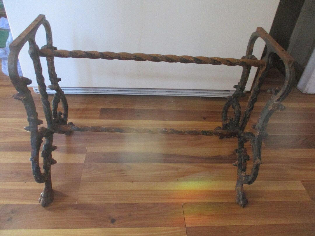 Victorian Wrought and Cast Iron Park Bench LEGS ONLY - Easy Repurpose ...