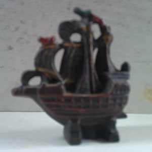 Mayflower Paperweight Triple Masted 1930s Painted Cast Iron Plymouth ...