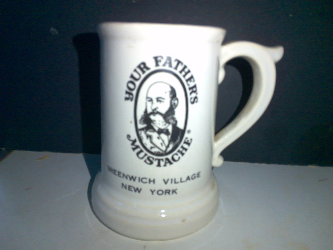 Your Fathers Mustache - Fun Greenwich Village Souvenir Restaurant Mug ...