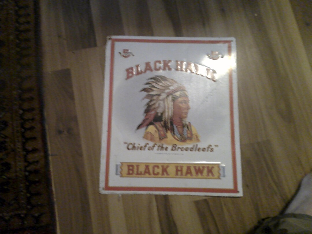 Black Hawk Chief of the Broadleafs - Repro Tin Sign 14" X 12" by M ...