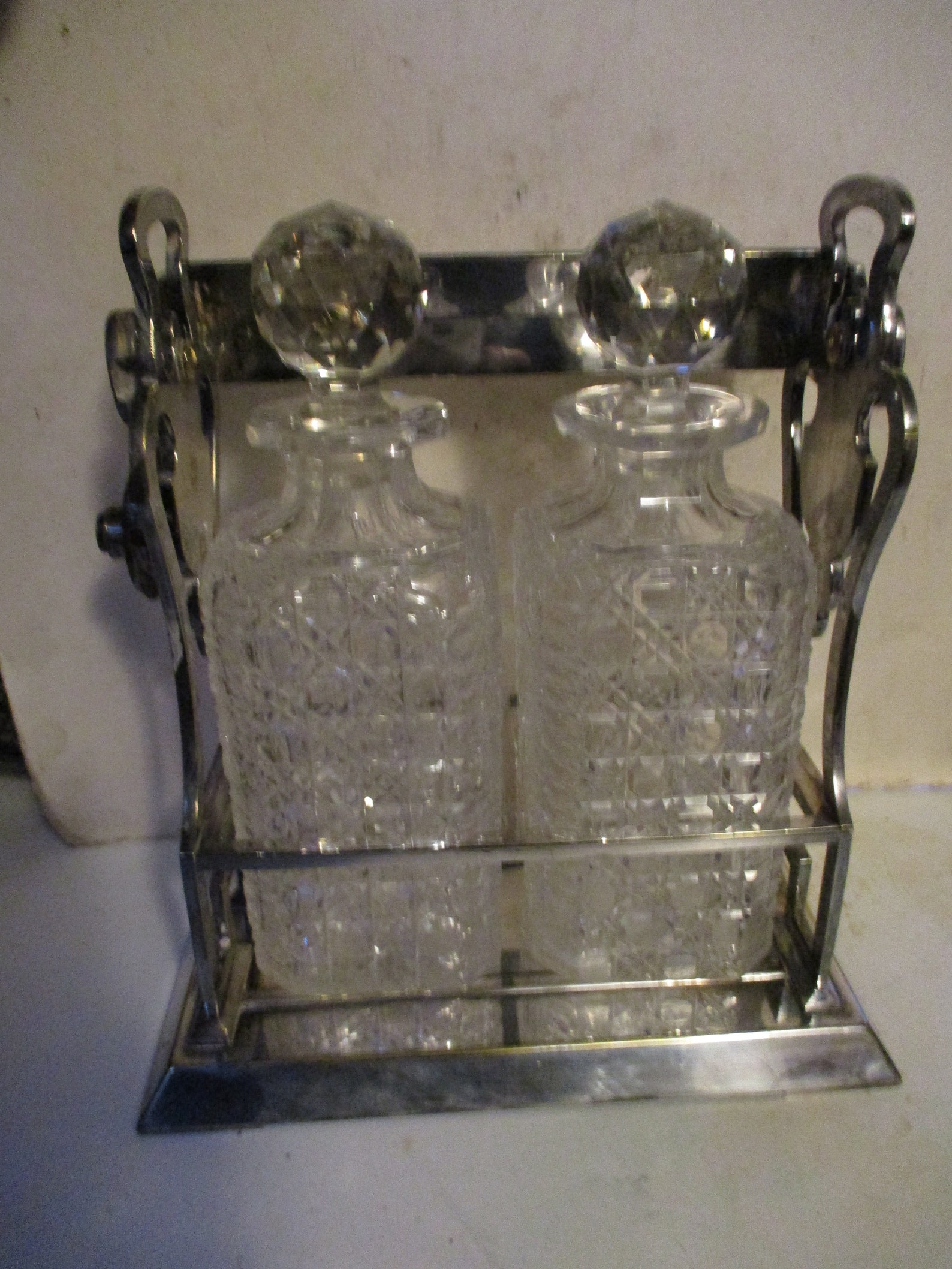 Betjemanns Patent Tantalus - Very Rare Silverplate Art Deco Form With 2 ...
