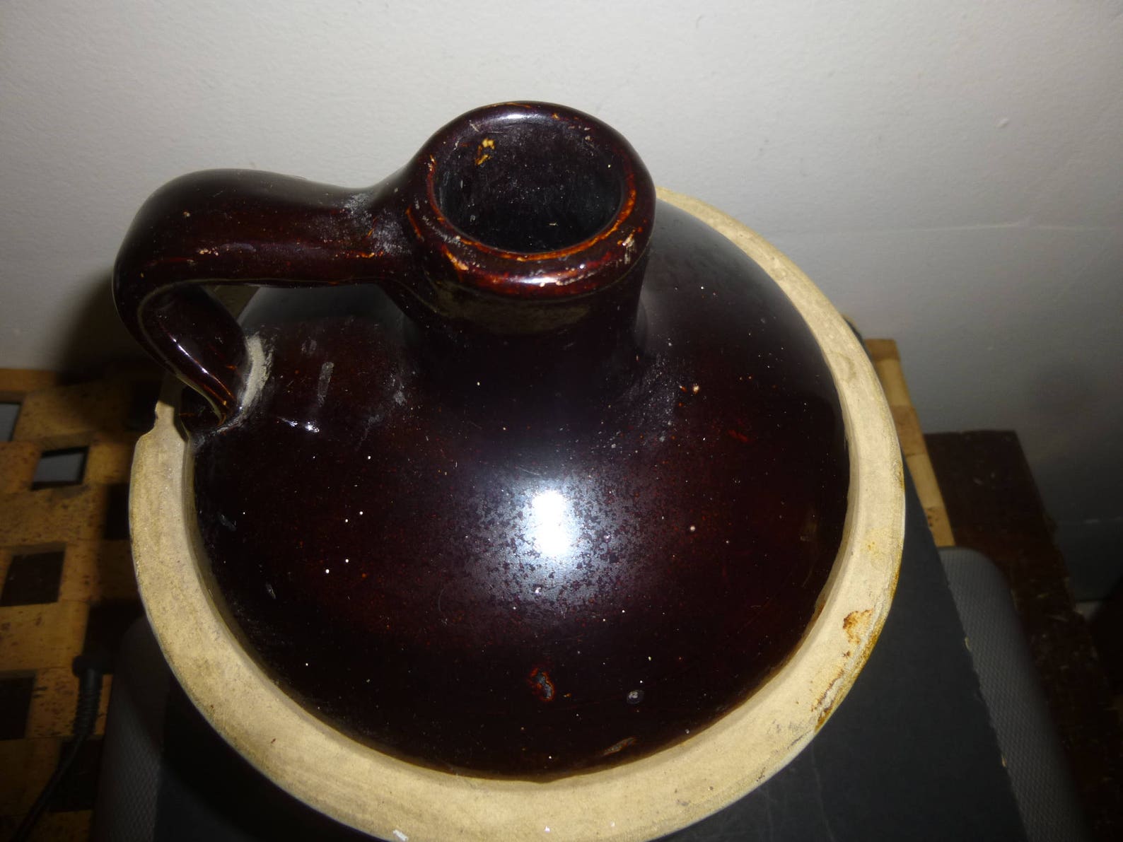 Buckeye Pottery Blue Ribbon Brand Gallon Crock Brown and - Etsy