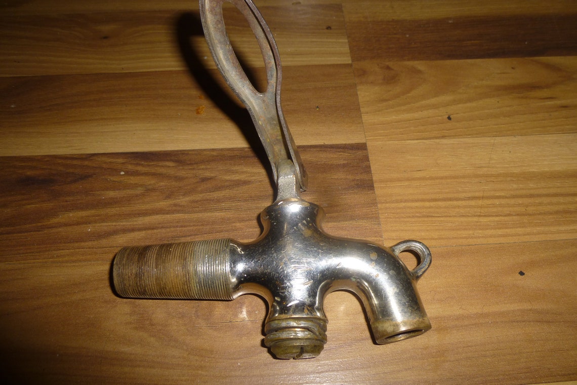 Antique Barrel Tap Spigot With Locking Faucet Handle Fun and - Etsy