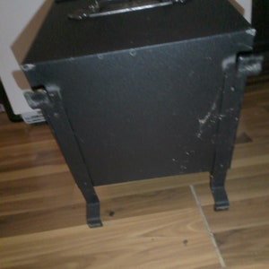 Coal Scuttle and Shovel - Edwardian Era Slant Front Tole and Brass Form ...